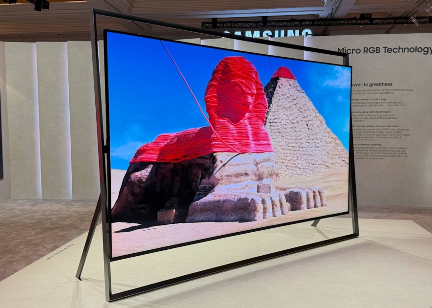 Samsung brought an absolute beast of a 130-inch Micro RGB TV to CES ...